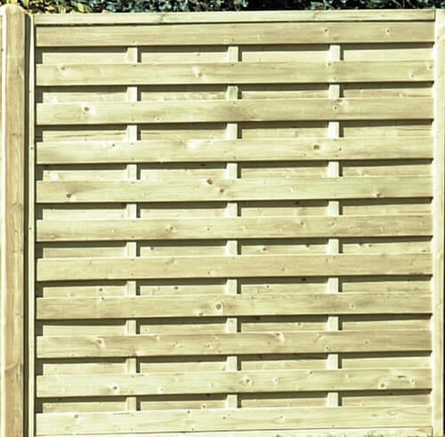 Square Horizontal Fence Panel – Crestala Fencing Centre