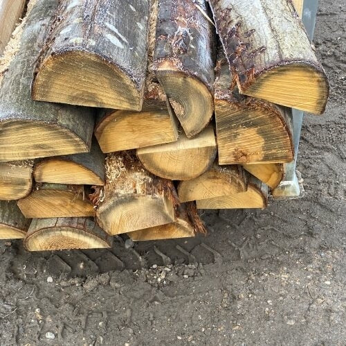 Mortised Chestnut Posts For Chestnut Cleft Rail Fencing – Crestala ...