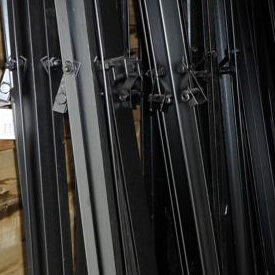 Black Angle Iron Posts For Chain link – Crestala Fencing Centre