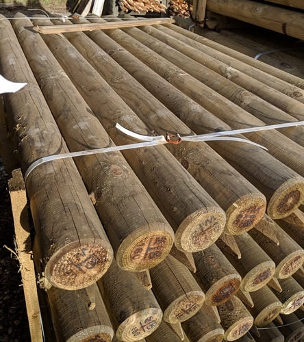 Machined Round Posts (Pointed) – Crestala Fencing Centre